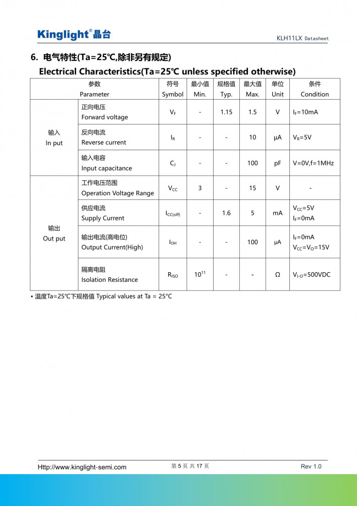 KLH11L1 datasheet page 5