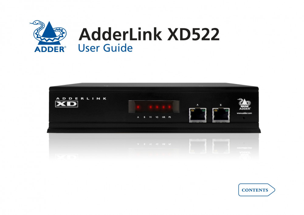 XD522 documentation page 1