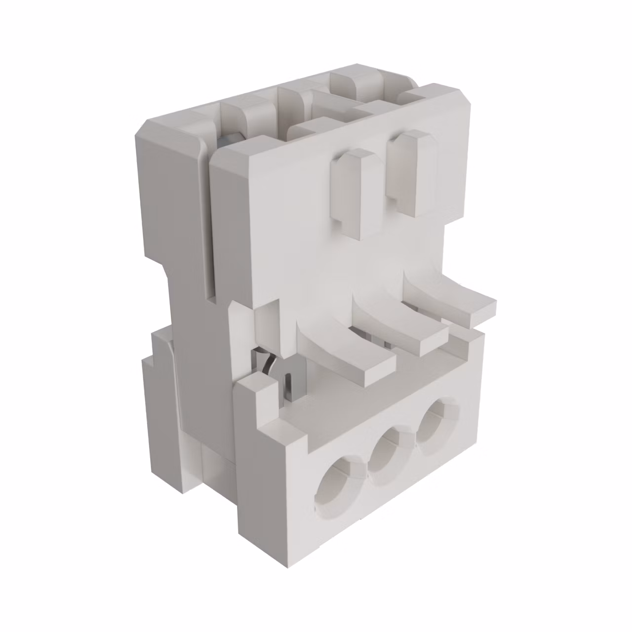 Appli-Mate RAST 2.5 IDT Housing, 5.00mm Pitch, Female, 2 Circuits, Position Keys A & D Removed, Slotted Endwalls, Polarizing Rib Between Circuits 2 & 3, Blue Color Stripe for sale