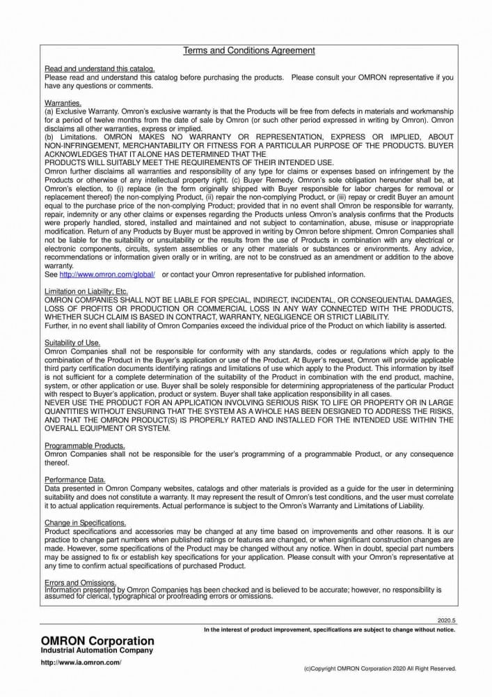 OMRON SC Series catalog page 5