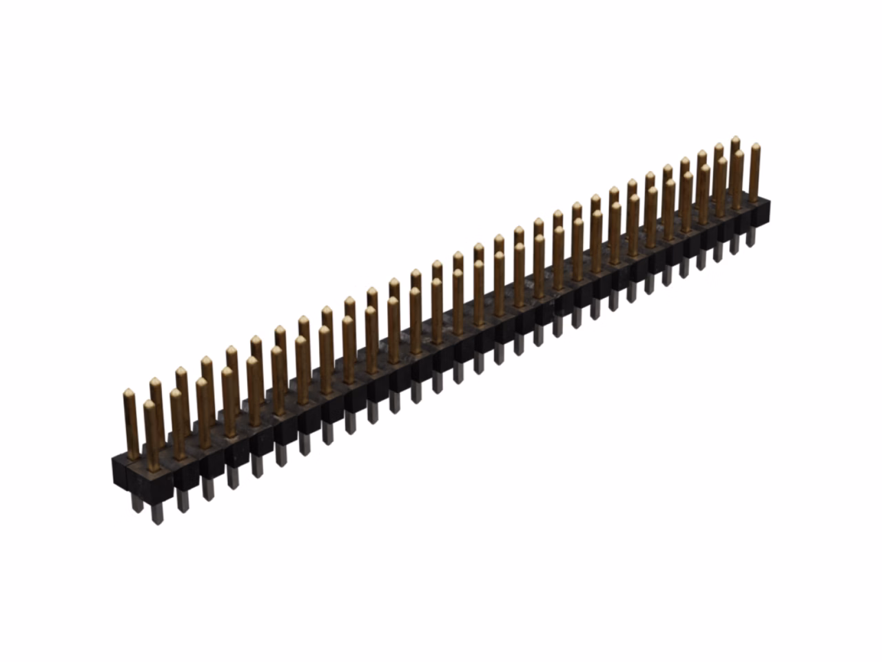 C-Grid Header, 2.54mm Pitch, Through Hole, Dual Row, Vertical, 60 Circuits, 0.38µm Gold (Au) Plating, Bag Packaging, Lead-Free for sale