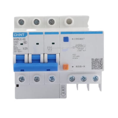 CHINT NXBLE-63 4P C40 30mA 6kA Miniature Residual Current Circuit Breaker