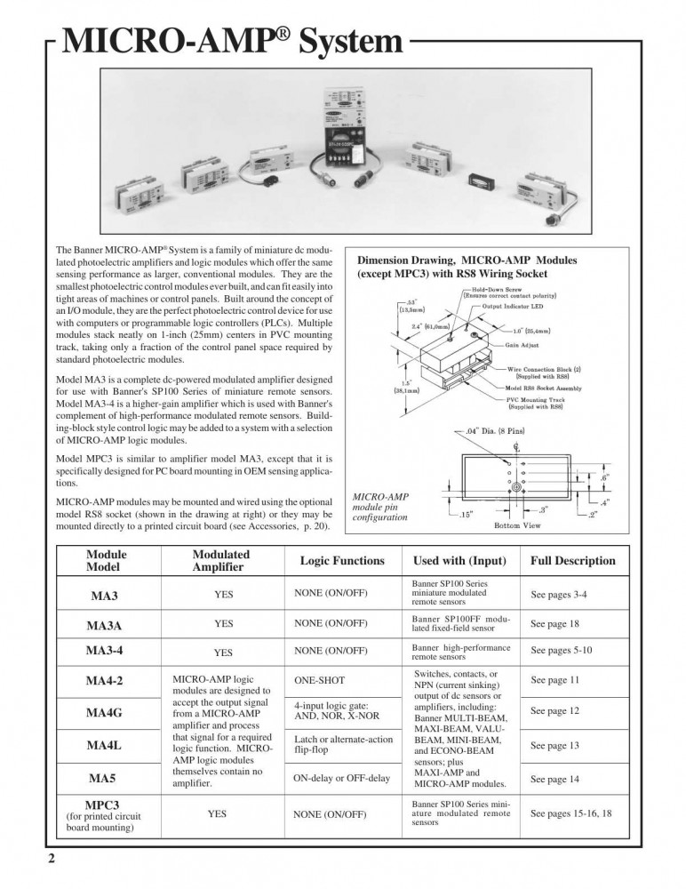 MICRO-AMP documentation page 2
