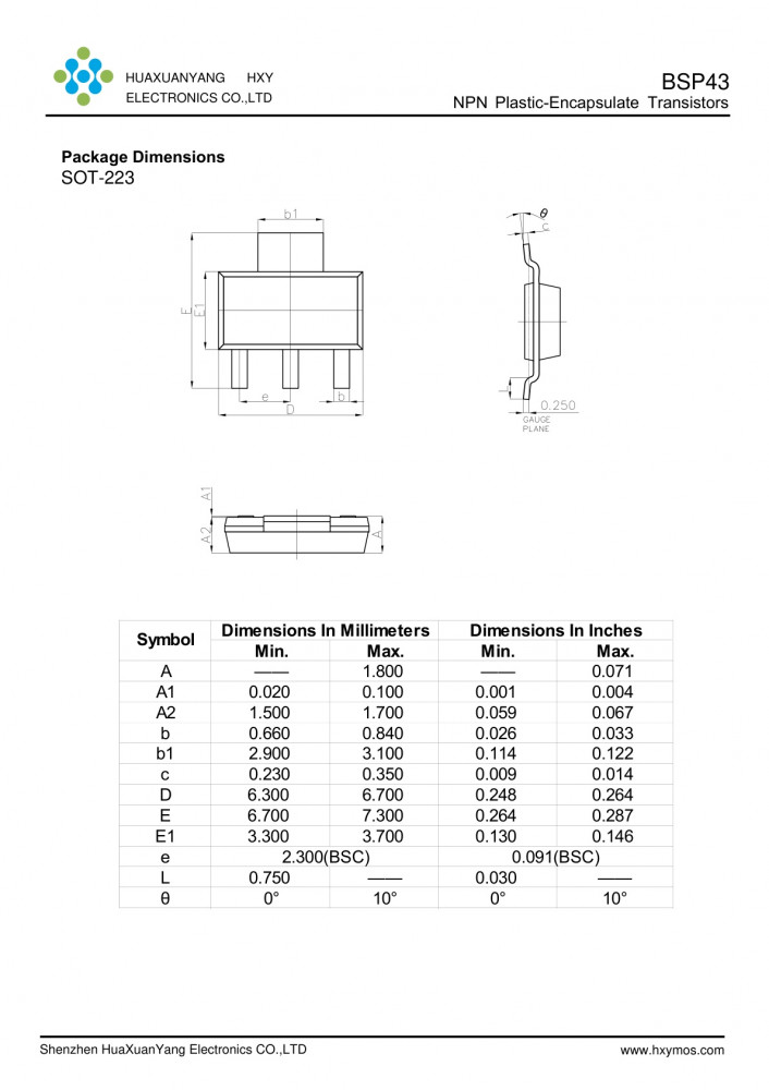 BSP43-HXY datasheet page 4