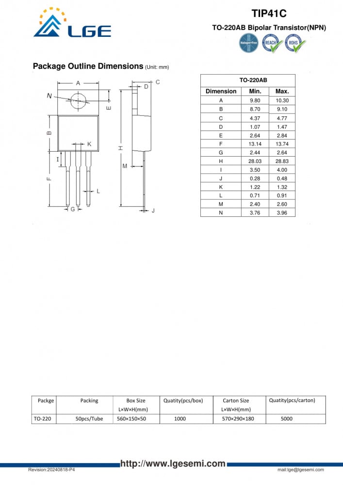 TIP41C datasheet page 4