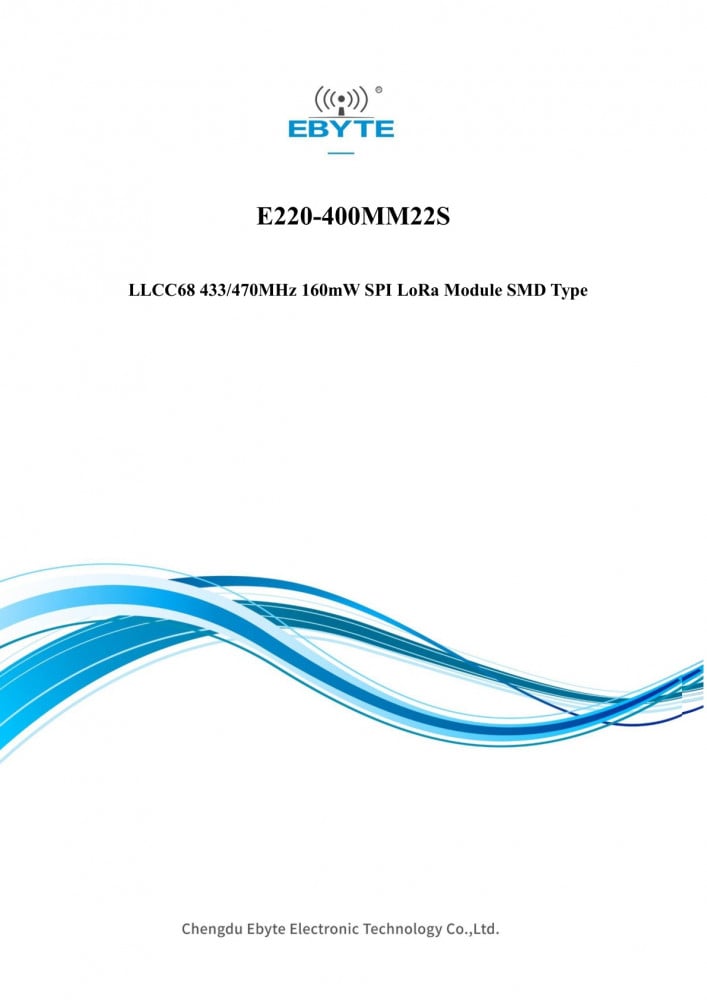 E220-400MM22S datasheet page 1