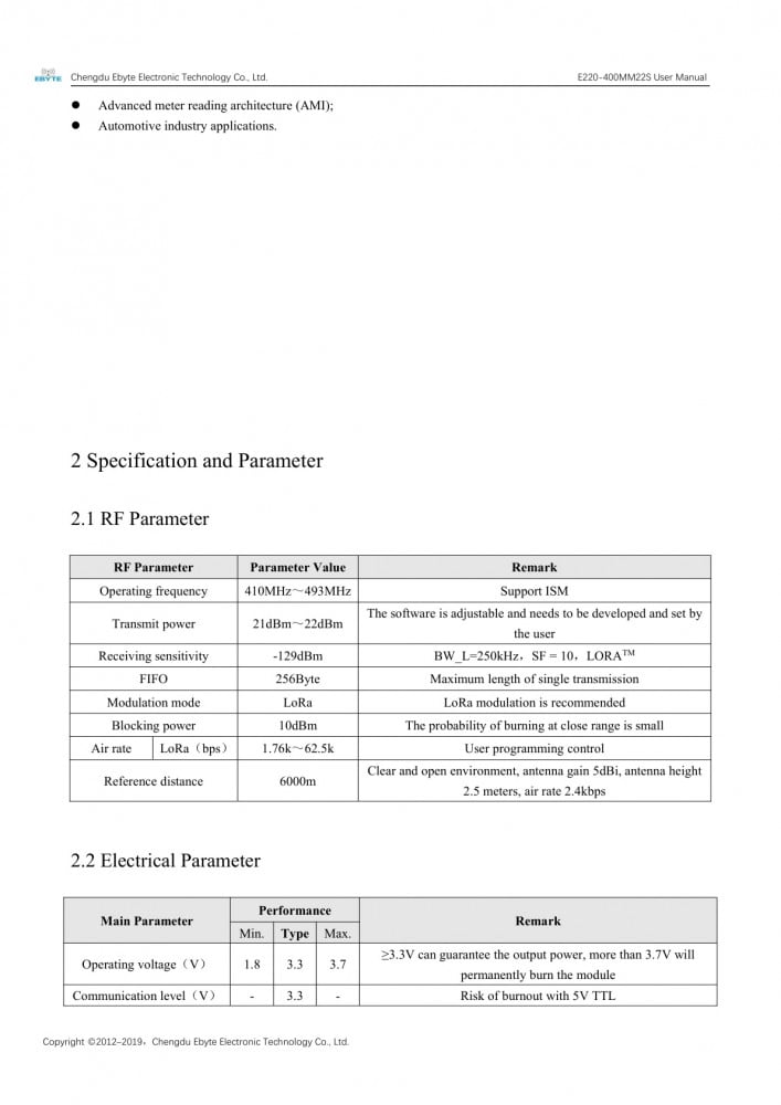 E220-400MM22S datasheet page 5