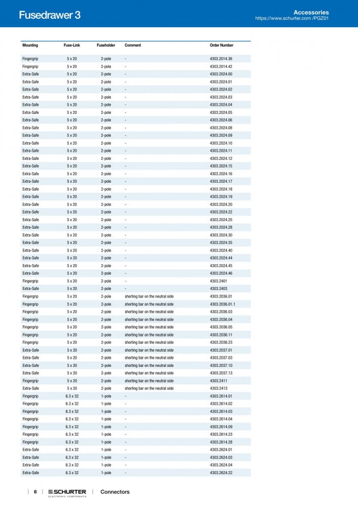 SCHURTER 4303.2403 technical document page 6