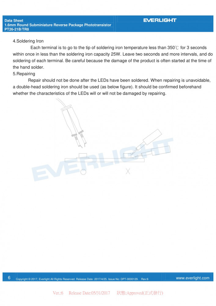 Supplied technical document page 6
