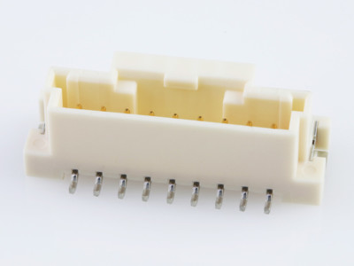 DuraClik Wire-to-Board Header, Single Row, Vertical, 14 Circuits, Gold (Au) Over Nickel, Natural
