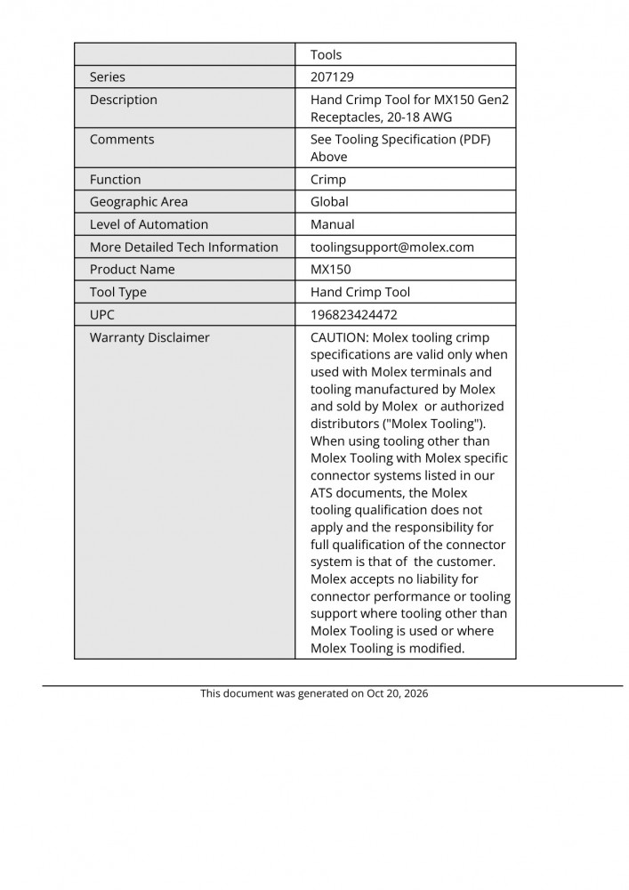 Technical document image 2 for MOLEX 2133098500