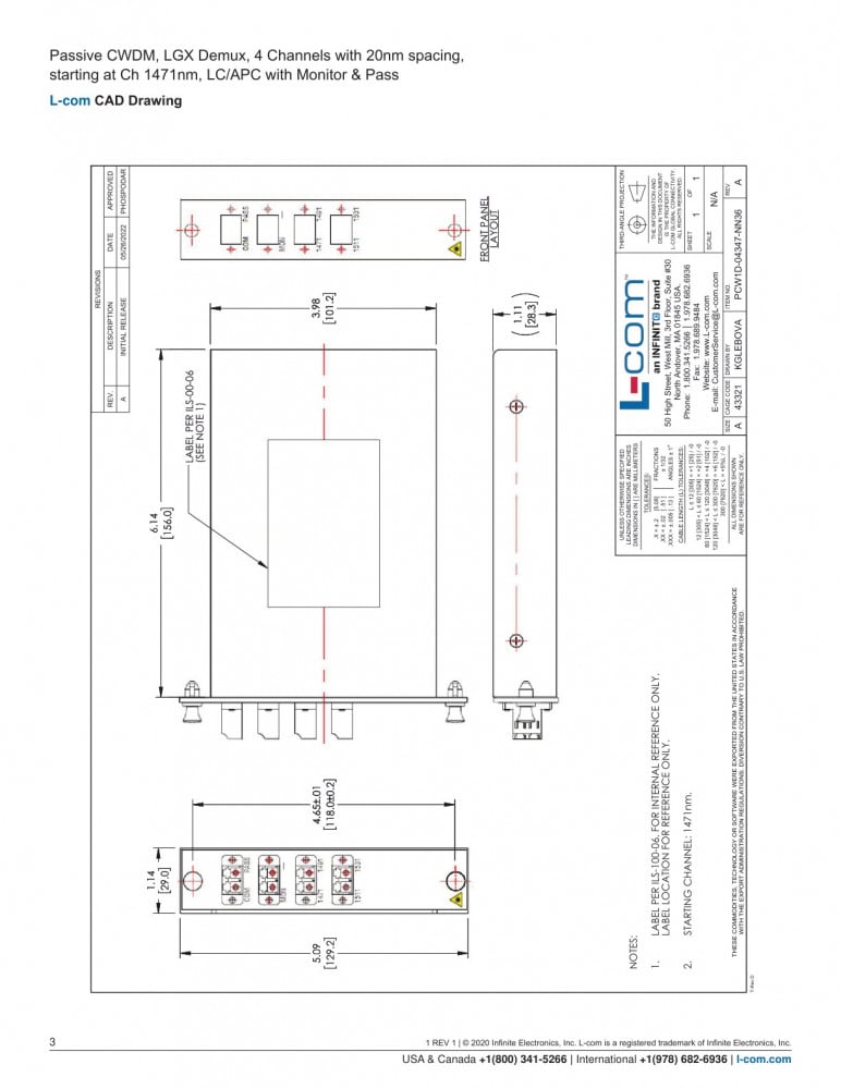PCW1D-04347-NN36 technical document page 3