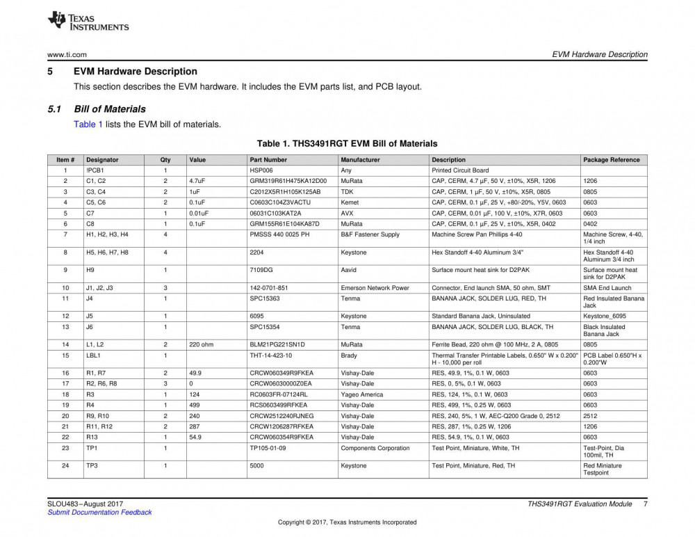 THS3491RGT EVM document page 7