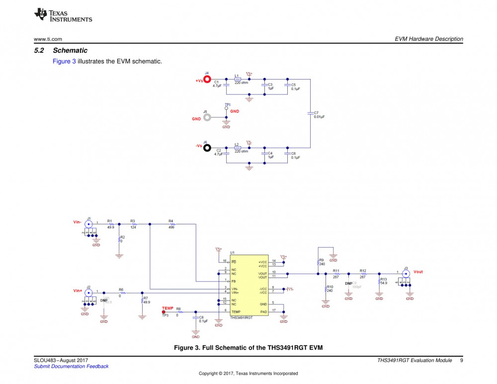 THS3491RGT EVM document page 9