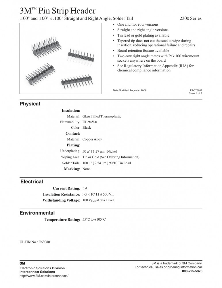 3M 2380-6121TG technical document page 1