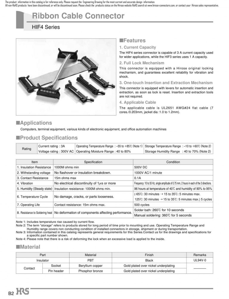 HIF4 series documentation page 1