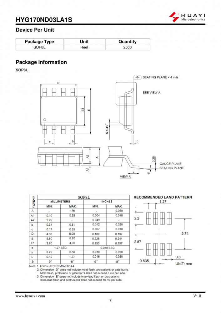HYG170ND03LA1S datasheet page 7