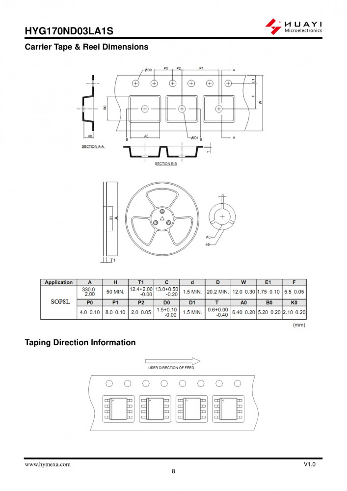 HYG170ND03LA1S datasheet page 8
