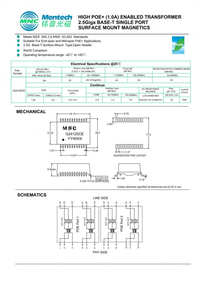 G24125CE technical document page