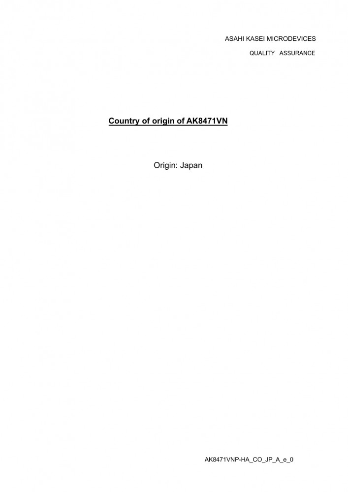 AK8471VN quality document page 10