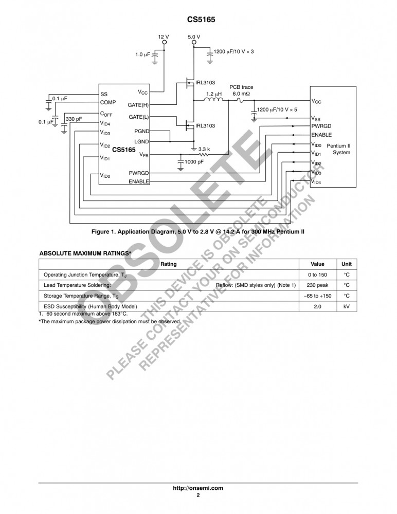CS5165 datasheet preview, page 3