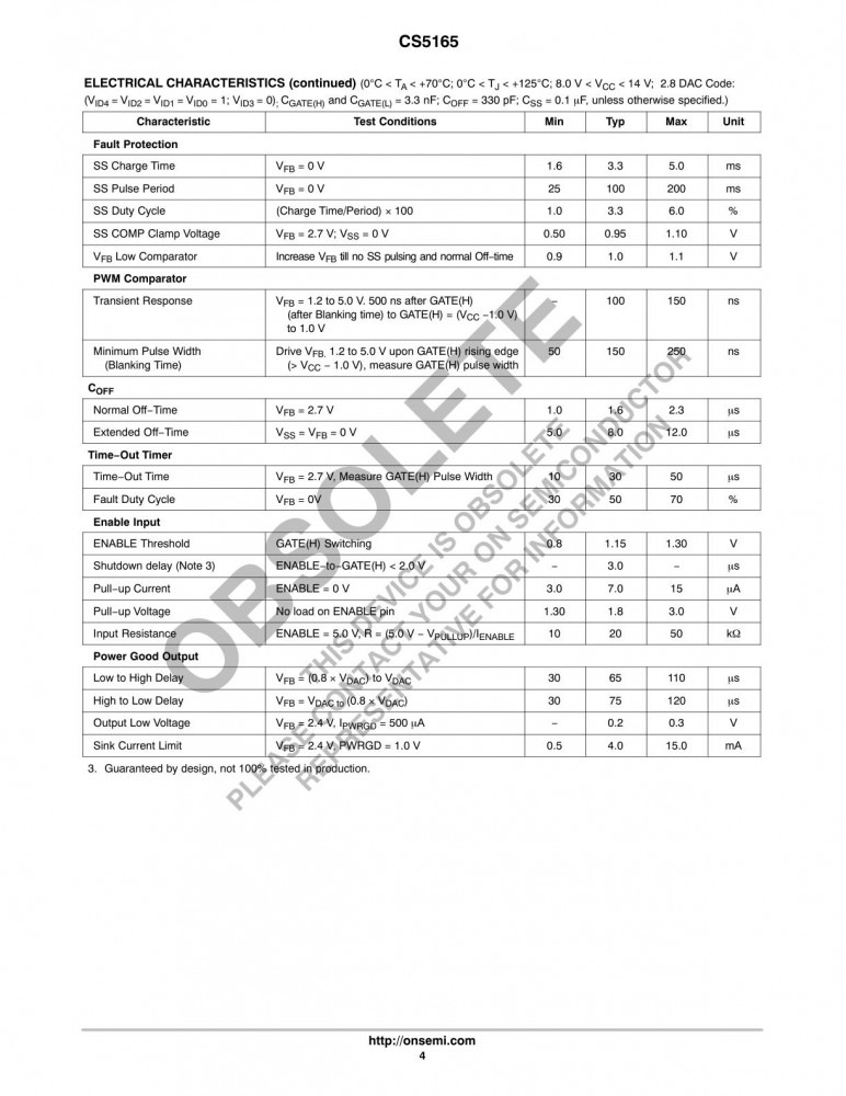 CS5165 datasheet preview, page 5
