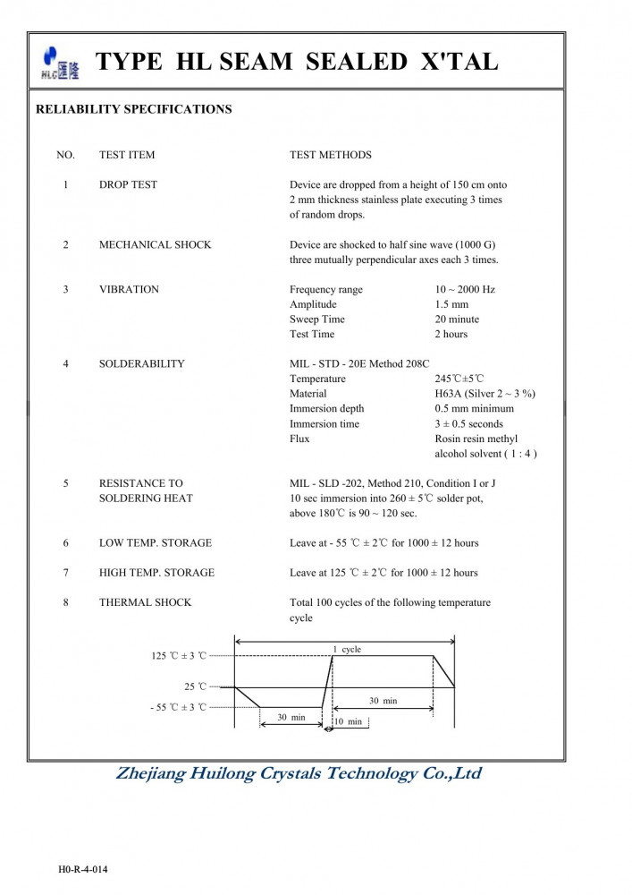 HL26000025 specification page 4