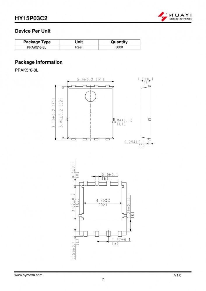 HY15P03C2 datasheet page 7