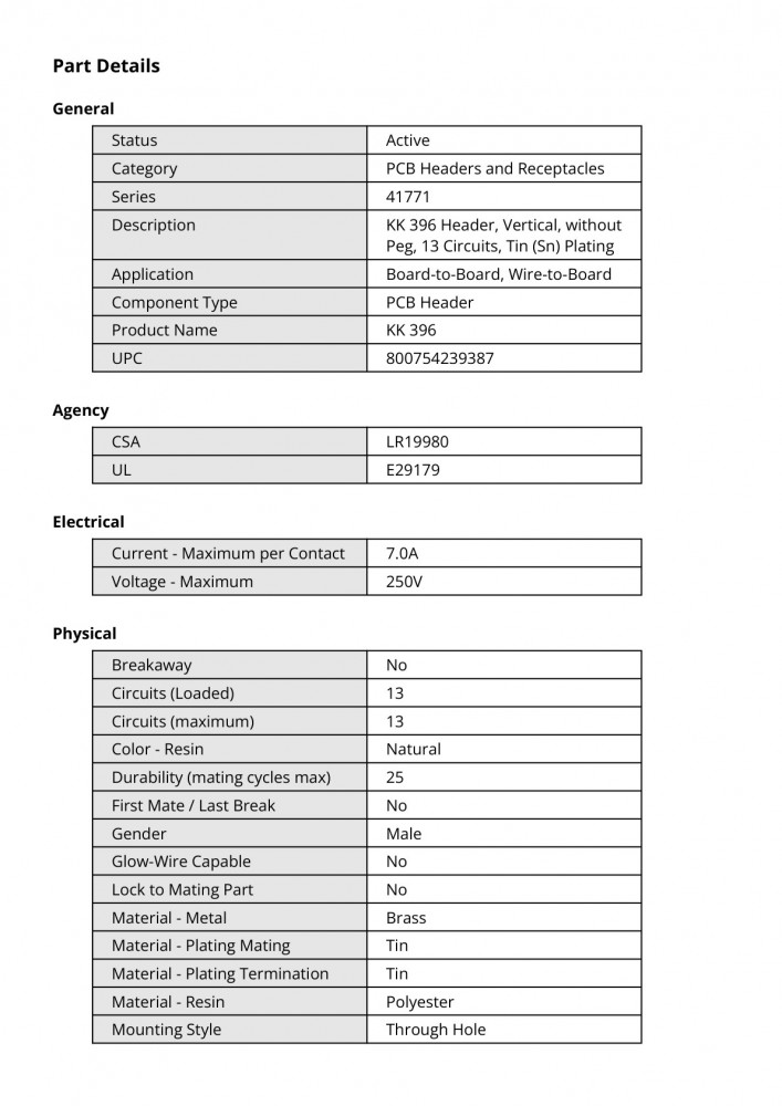MOLEX 26602130 document preview, page 2