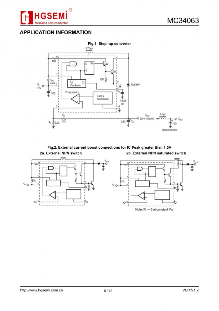 MC34063M/TR datasheet page 5