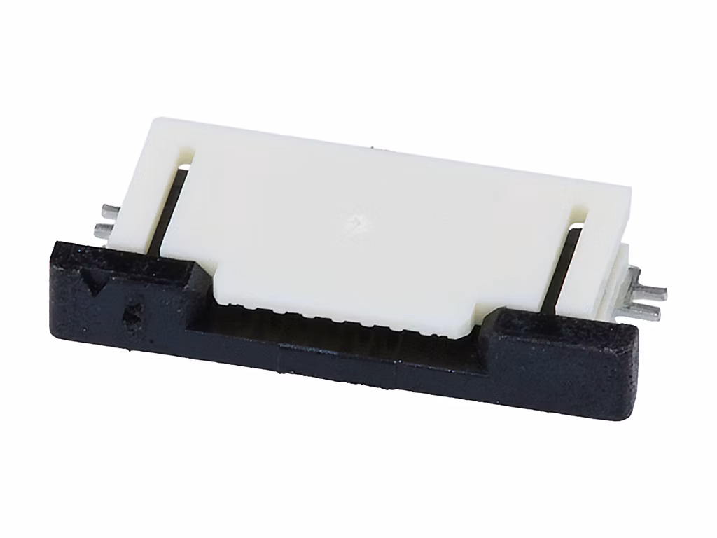 Easy-On FFC/FPC Connector, 0.50mm Pitch, Slider Series, Right-Angle, Top Contact, 2.00mm Height, 19 Circuits, Tin-Bismuth