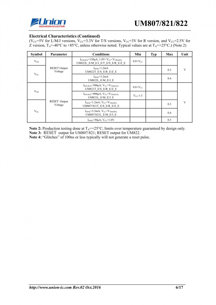 UM821RBE datasheet page 6