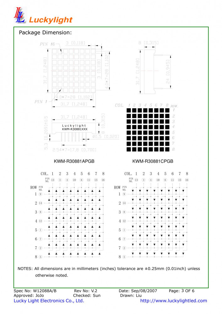 Adafruit 1820 technical document page 3