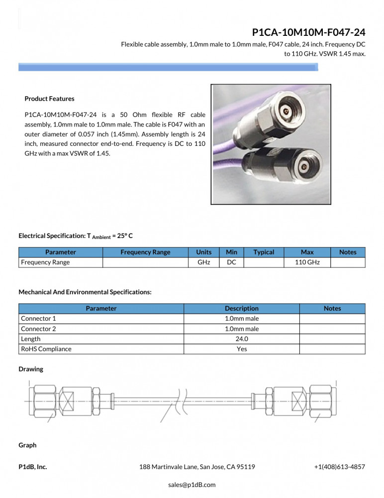 P1CA-10M10M-F047-24 technical document, page 1