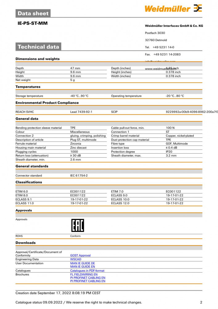 WEIDMULLER IE-PS-ST-MM document page 2