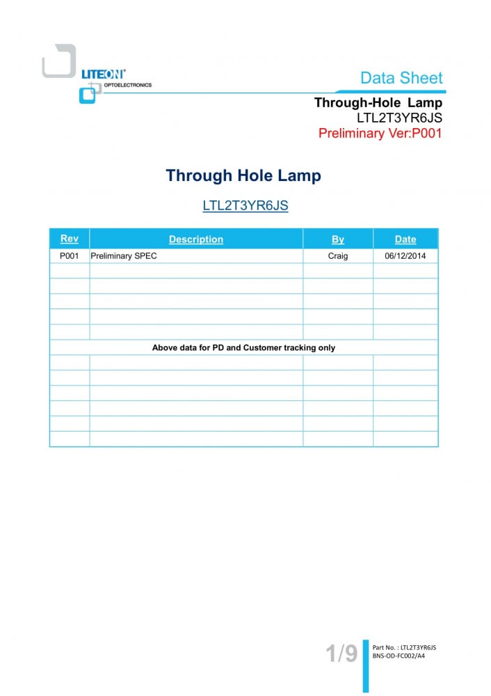 LTL2T3YR6JS datasheet page 1