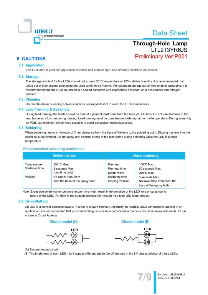LTL2T3YR6JS datasheet page 7
