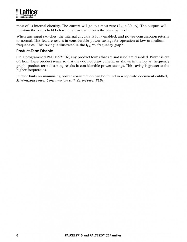PALCE22V10 datasheet page 6