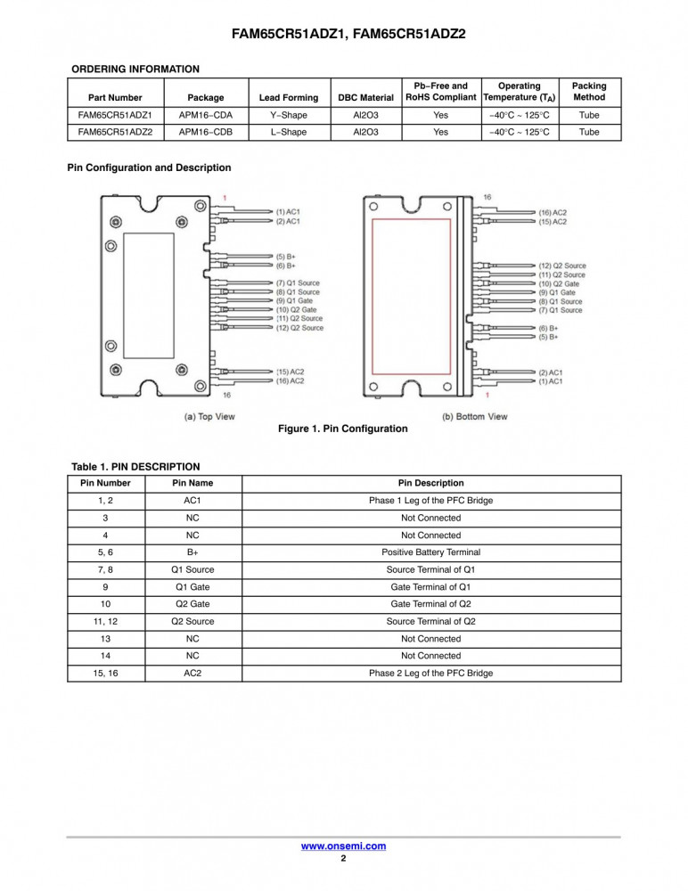 FAM65CR51ADZ1 datasheet page 2