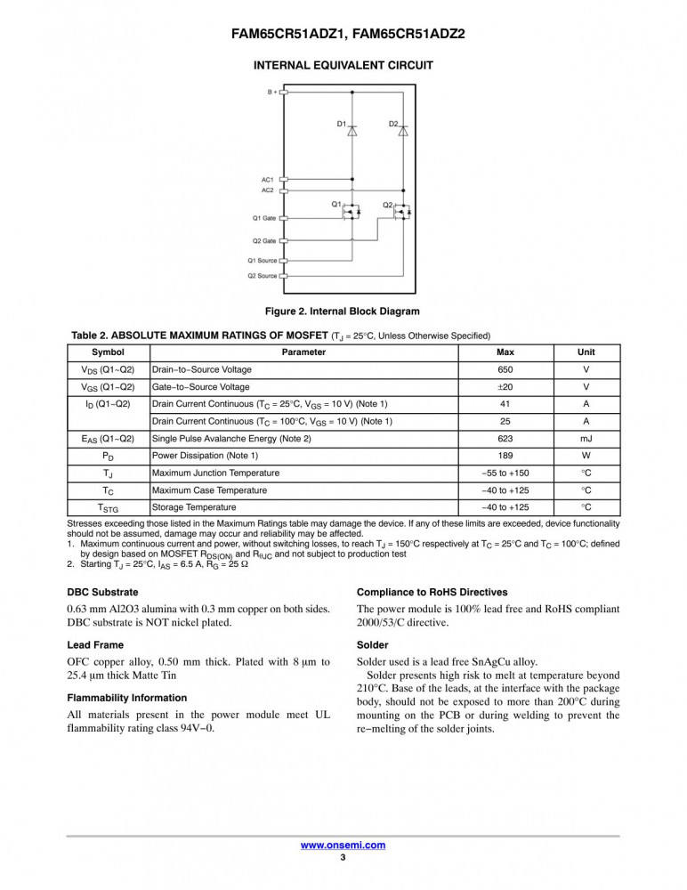 FAM65CR51ADZ1 datasheet page 3