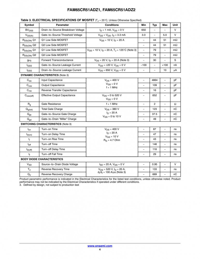 FAM65CR51ADZ1 datasheet page 4