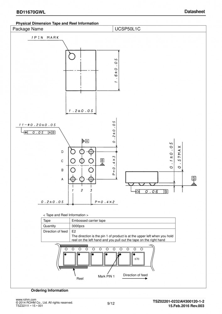 BD11670GWL-E2 datasheet page 9