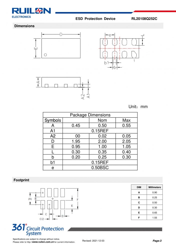 RL20108Q252C technical document page 3