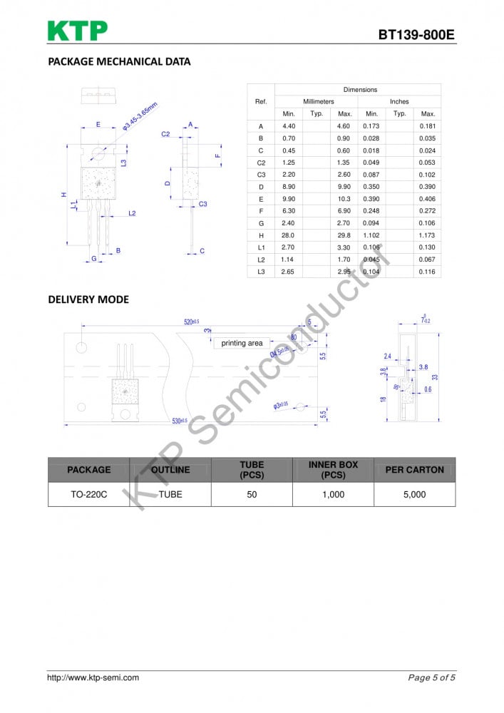 BT139-800E datasheet page 5