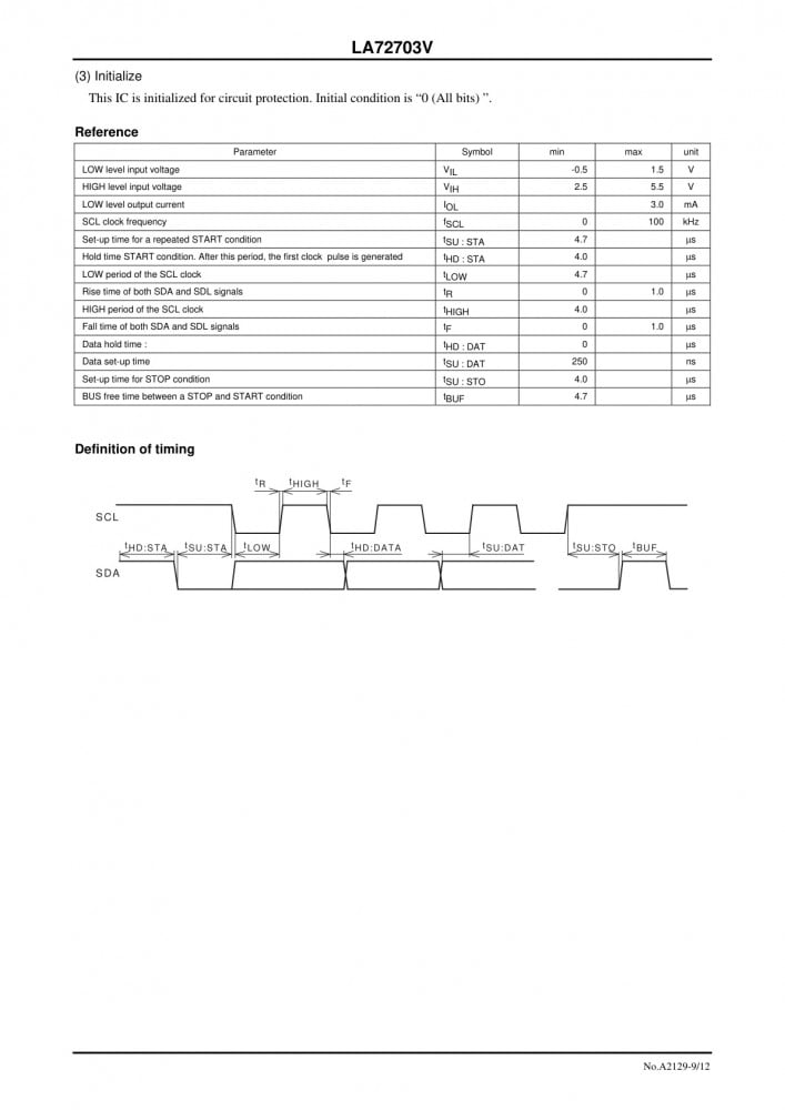 LA72703V datasheet page 9