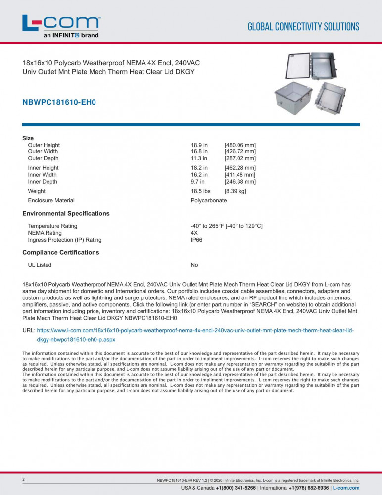 NBWPC181610-EH0 technical document page 2