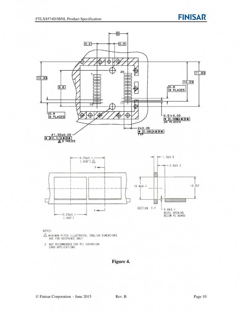 FTLX8574D3BNL product document page 10