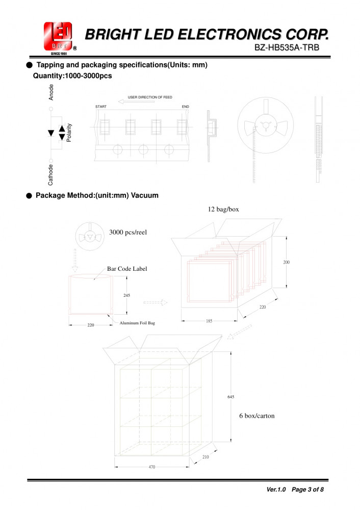 BZ-HB535A-TRB datasheet page 3