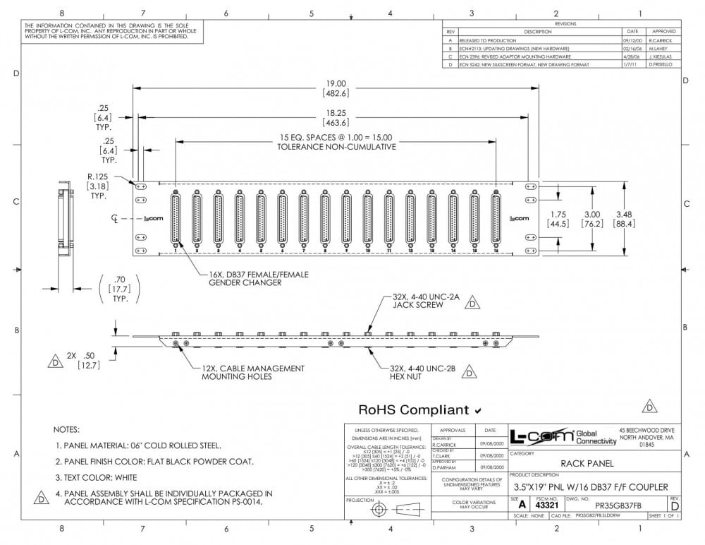 L-com PR35GB37FB technical drawing