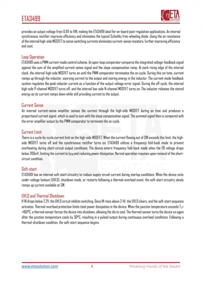 ETA3499S2G datasheet page 5